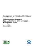 ANNEX G - Management of Public Health Incidents: Guidance on the Roles ...