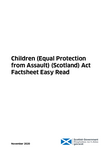 Children (Equal Protection from Assault) (Scotland) Act factsheet: easy ...