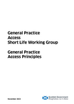 General Practice Access Short Life Working Group: access principles ...