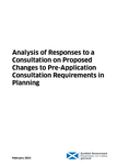 Planning - pre-application consultation requirements - proposed changes ...