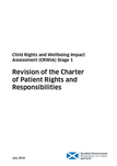 Revision of the Charter of Patient Rights and Responsibilities: CRWIA ...