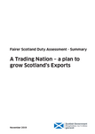 A Trading Nation - a plan to grow Scotland's exports: FSDA - gov.scot