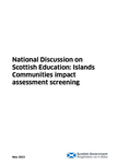 National discussion on education: island communities impact assessment ...