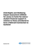 Student financial support - relevant connection to Scotland: child ...