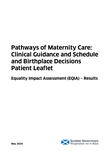 Pathways of maternity care - patient leaflet: equality impact ...