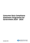 Consumer Duty Compliance Statement: Programme for Government 2024 ...