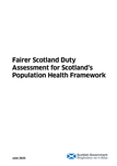 Scotland's Population Health Framework: Fairer Scotland Duty - gov.scot