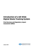 Digital Waste Tracking: business regulatory impact assessment - gov.scot