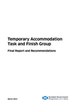 Temporary Accommodation Task and Finish Group: final report and ...