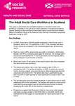 National Care Service - adult social care workforce: evidence - gov.scot