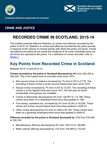 Recorded Crime in Scotland, 2015-16 - gov.scot