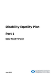 Disability equality plan: part 1 - easy read - gov.scot